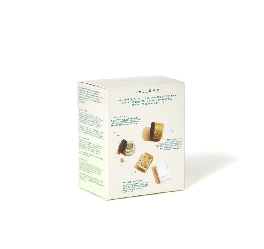 Detox + Clarify Mindful Kit: Detox Body Scrub, Detox Facial Mask, Tea ...