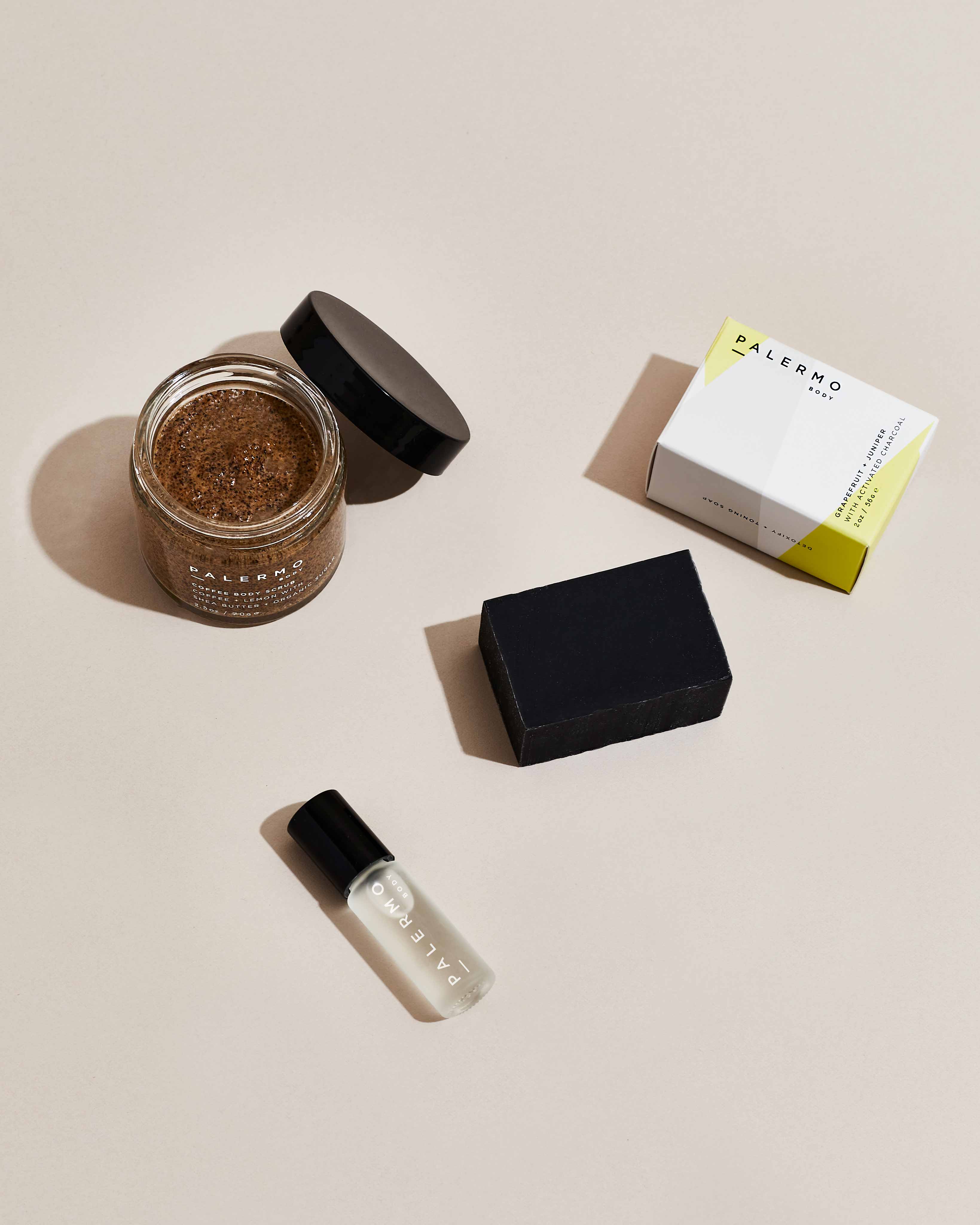 Palermo Body Energize + Enliven Mindful Kit: Coffee Body Scrub ...