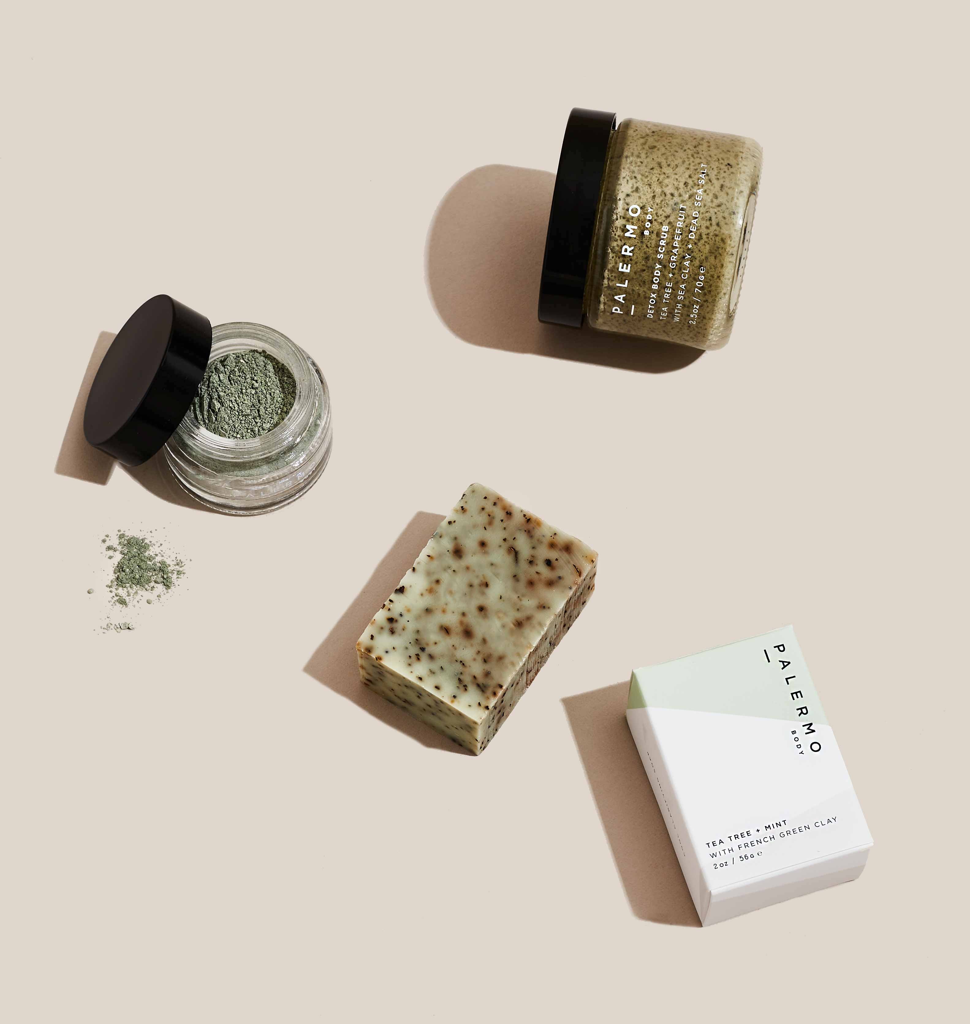 Detox + Clarify Mindful Kit: Detox Body Scrub, Detox Facial Mask, Tea ...